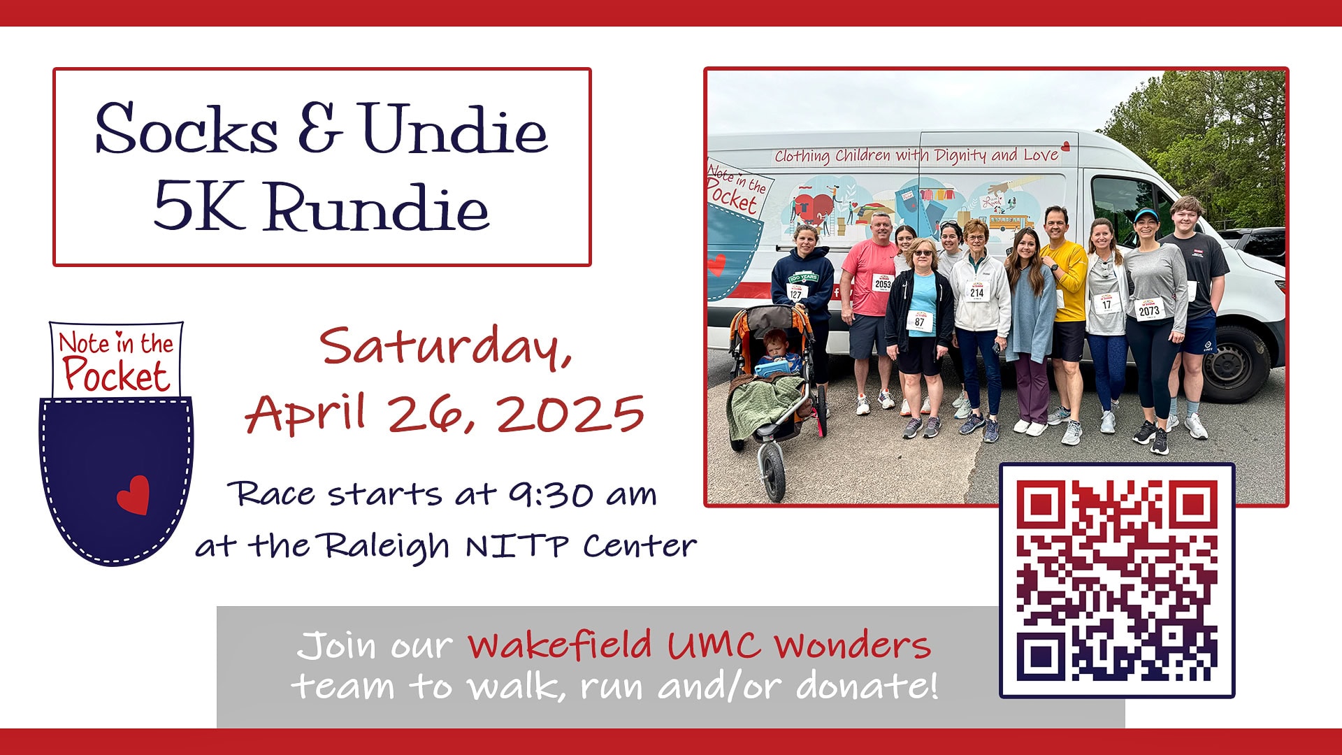 NITP Socks & Undie 5K Rundie - Wakefield United Methodist Church