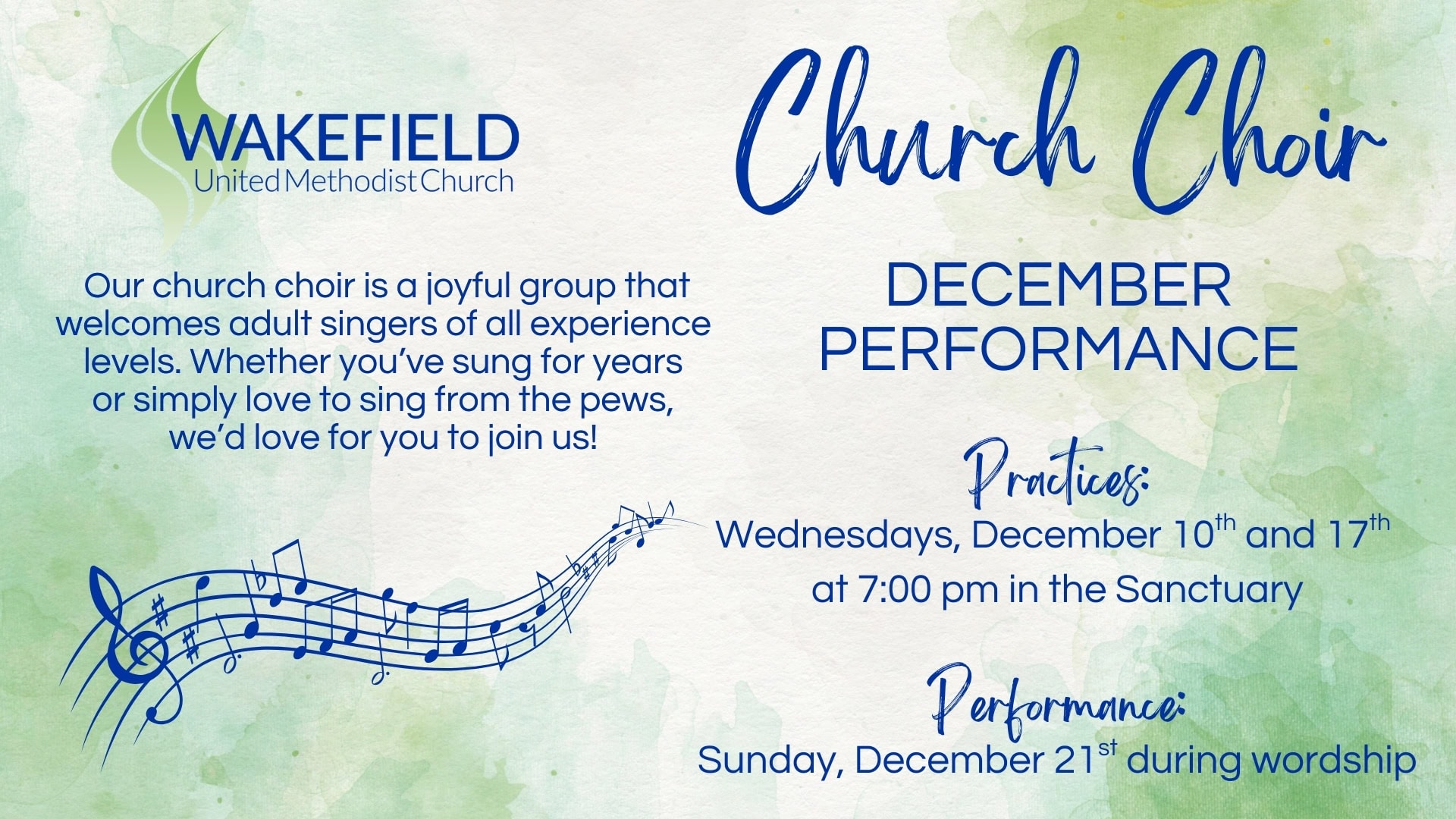 Church Choir - Wakefield United Methodist Church